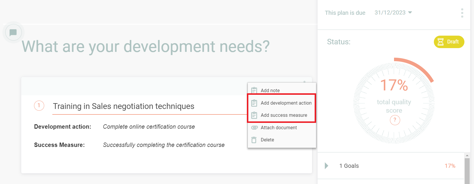 What are Development Needs?
