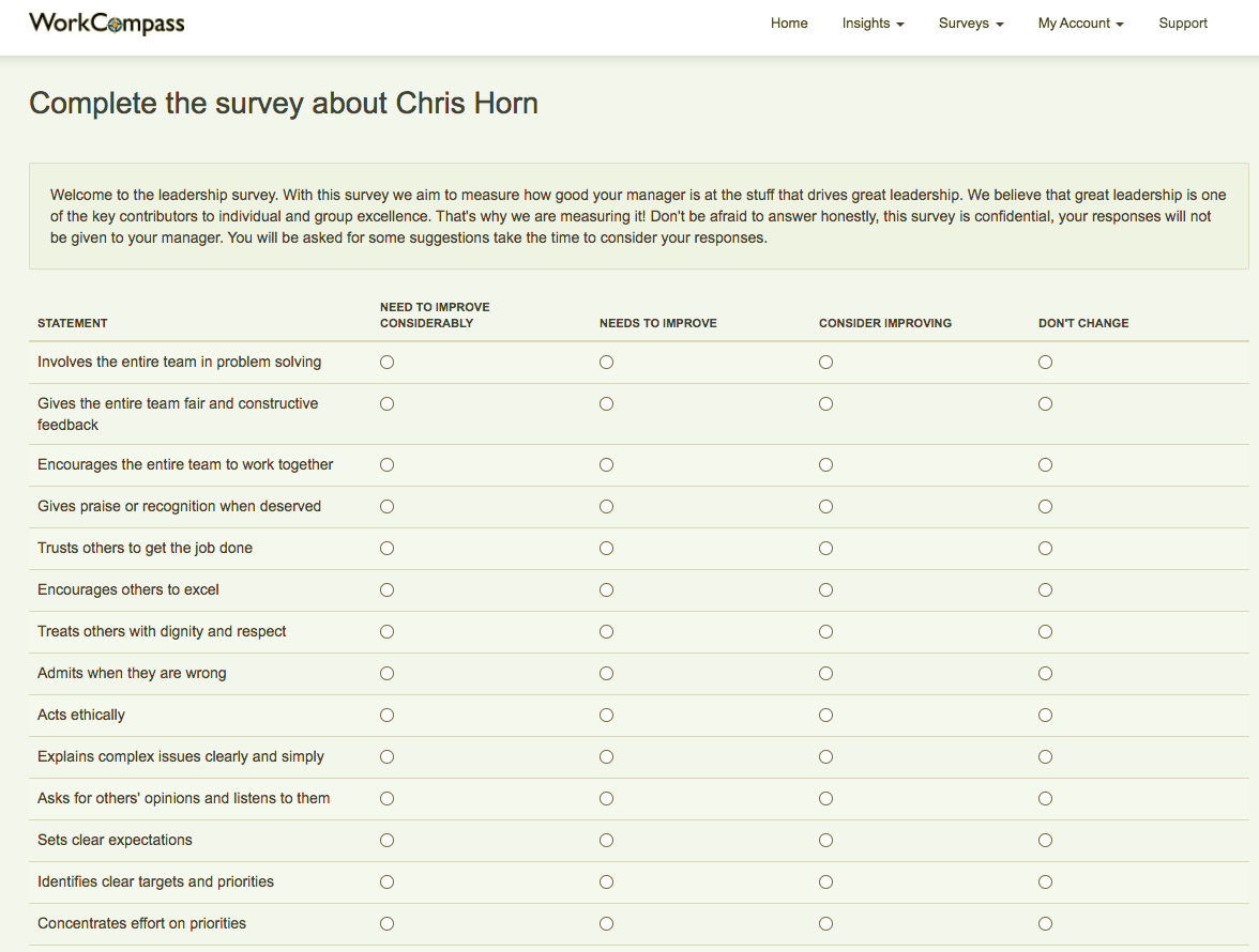 WorkCompass How-to Guide for Managers