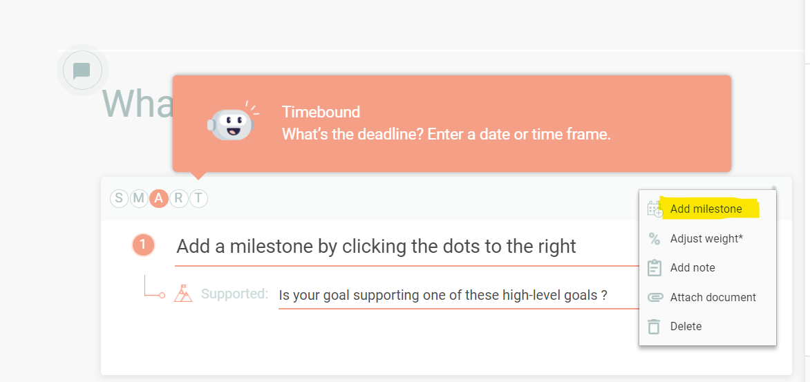 How do I add a milestone to my plan and how do I update progress on ...