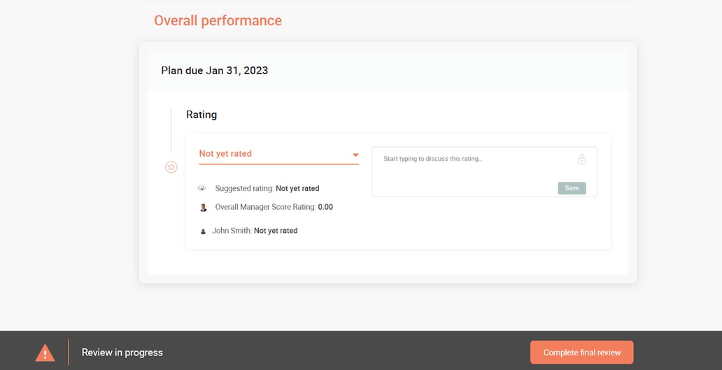 How do I complete a Final Review?